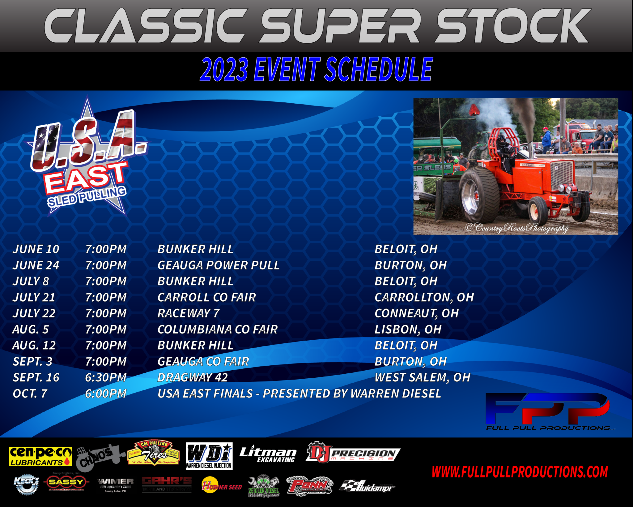 2023 Individual Class Schedules – Full Pull Productions LLC