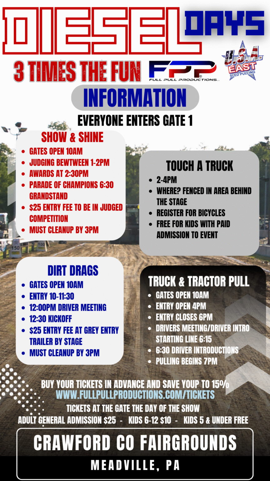 Diesel Days Information – Full Pull Productions LLC
